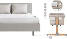 MoMi Smart Bed 4v1 béžová / postýlka / Rozměry matrace: 50 x 88 cm