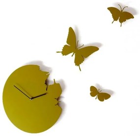 Designové hodiny diamantini & domeniconi butterfly green 40cm