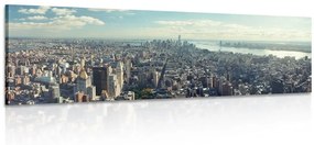Obraz pohled na očarující centrum New Yorku - 150x50 cm