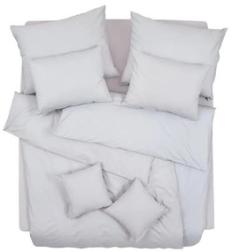 SCANquilt povlečení KLASIK PLUS UNI světle šedá 140 x 200/70 x 90 cm