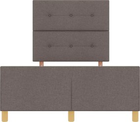 Rám postele s čelo Taupe 120 x 200 cm textil 3344722