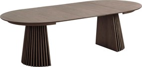House Nordic Jídelní set stolu OSAKA a 6 židlí AGUSTIN tmavě hnědý 7771001-S