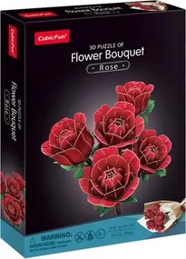 CUBICFUN 3D puzzle Kytice růže / 312 dílků / 20 × 17,7 × 20,3 cm