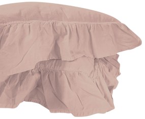 SADA POVLAKU NA POLŠTÁŘ STONEWASHED 2 KS 40X40 CM RŮŽOVÁ