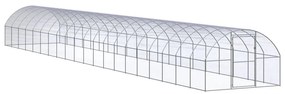 Venkovní klec pro kuřata 3 x 20 x 2 m pozinkovaná ocel 3095470