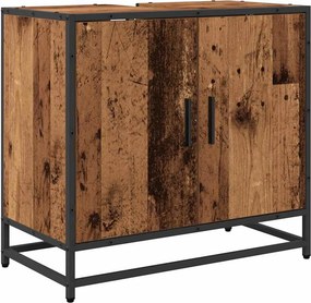 Sada koupelnového nábytku 4 ks Staré dřevo 65 x 33 x 60 cm 3402509