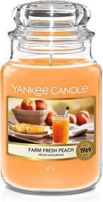 Yankee Candle vonná svíčka Classic ve skle velká Farm Fresh Peach  623 g