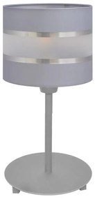 Helam Stolní lampa HELEN 1xE27/60W/230V šedá/stříbrná HE1283