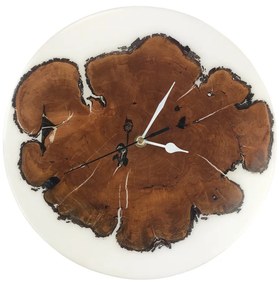 Woodlaf Dřevěné nástěnné hodiny Akita