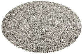 Šedý/béžový kulatý venkovní koberec ø 150 cm - NORTHRUGS