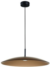 LED černo-moce hnědý moderní lustr Polifemo