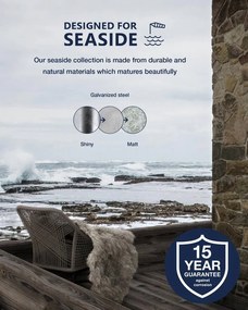 NOR 49721031 Venkovní nástěnné svítidlo Canto Maxi 2 2x28W GU10 galvanizovaná ocel čirá - NORDLUX