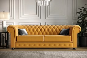 GRAND Pohovka LUXURY, dvojsedák Barva: VELVET 15, Rozkládání do lůžka: Ne