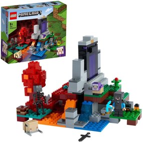 Lego stavebnice lego minecraft 21172 zničený portál