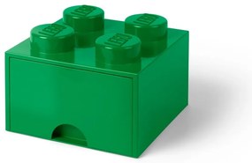 Zelený úložný box s šuplíkem LEGO®