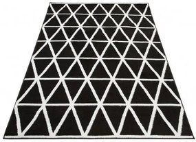 Moderní kusový koberec BALI C436A černý bílý Rozměr: 220x300 cm