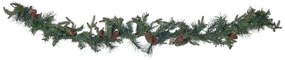 Osvícená vánoční girlanda 180 cm zelená KAMERUN Beliani