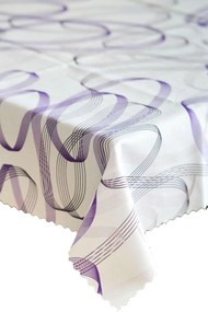 Forbyt, Ubrus s nešpinivou úpravou, Spirala fialová 40 x 160 cm