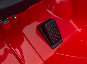 Ramiz Elektrické autíčko Aston Martin DBX pro děti červené + dálkové ovládání + EVA kola + pásy + plynulý start + audio LED