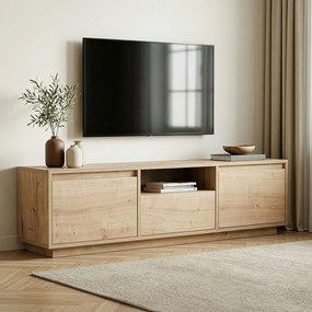 TV stolek v dekoru dubu v přírodní barvě 160x42x30 cm Sentinel – Kalune Design
