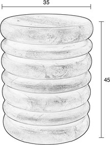 Stolička v tmavě přírodní barvě Disc – Zuiver