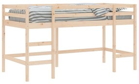 Dětská patrová postel se žebříkem 90 x 190 cm borové dřevo