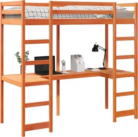 Patrová postel bez matrace voskově hnědá 75 x 190 cm borovice 3308576