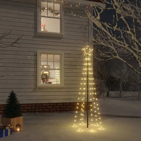 Vánoční strom s hrotem 108 teple bílých LED diod 180 cm - Default Title