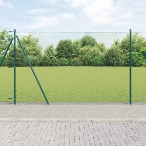 Hexagonální plot s betonovým základem 10 x 1,4 m Zelená 3353488