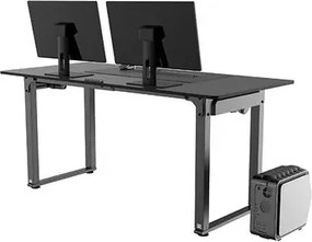 ULTRADESK Uplift černá / Herní stůl / 160 x 75 x 74 - 116 cm / nastavi