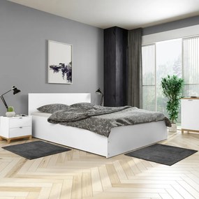 SMB Dřevěná postel s úložným prostorem CANARY, 160x200 cm Dekor: Grafit