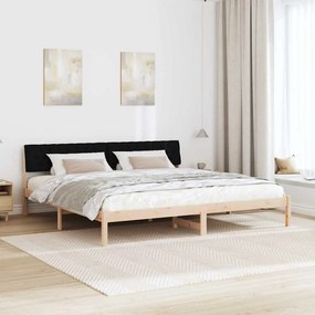 Rám postele Hnědo-černá 200 x 200 cm Masivní borovicové dřevo 3394340