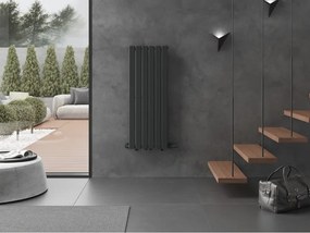 Mexen Boston dekorativní radiátor 1200 x 452 mm, 611 W, antracit - W213-1200-452-00-66