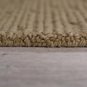 Khaki ručně tkaný vlněný koberec 160x230 cm Harris Boucle – Flair Rugs