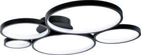 Toolight Toolight, LED stropní svítidlo 63x61cm, 45W, 4000K, 2500lm, APP1911-C, černá matná, OSW-66059