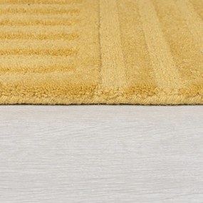 Flair Rugs, Kusový koberec Solace Zen Garden Ochre, 120x170, žlutá, ložnice