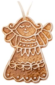 Keramická vánoční ozdoba 10 cm Gingerbread Angel – Dakls