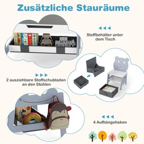Costway 5 v 1 Malířský stůl s oboustrannou tabulí a tabulí Dětská