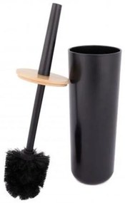 Erga Madera, toaletní WC kartáč na postavení, černá-hnědá, ERG-YKA-P.MADERA-BLK