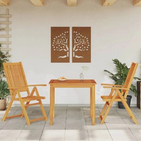 3dílný zahradní jídelní set 85x85x74 cm masivní akáciové dřevo 3295260