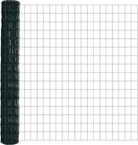 Evropský plot se hroty 10 x 1,5 m Ocel potažená PVC Zelená 3350566