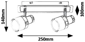 Rabalux 5022 - LED Bodové svítidlo HAROLD 2xLED/5W/230V IP44