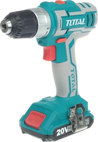 Vrtací šroubovák aku, 20 V Li - ion (2x), 2000 mAh, industrial TOTAL TDLI2002