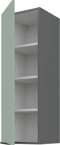 ARIA sa | horní skříňka 30 G-90 1F policová | 30 cm | VYSOKÁ | ANTI FINGERPRINT povrch | antracit/aquamarine