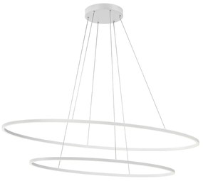 Redo Závěsné LED ovální svítidlo LEO, 2 kruhy, ø95cm/ø130cm Barva: Bronz