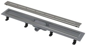 Sprchový žlab Alca 75 cm plast šedá mat lines APZ18-750M