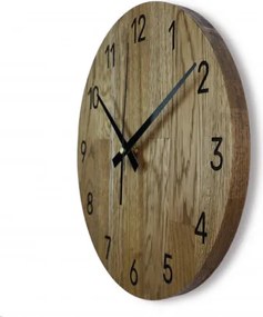 Minimalistické dubové nástěnné hodiny, tichý quartzový pohon, moderní dekorace I SENTOP MAS002-akcia20