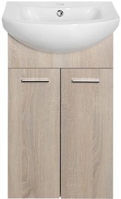 Aqualine ZOJA umyvadlová skříňka 42 x 74 x 25 cm dub platin 51144