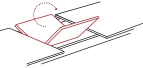 Rozkládací jídelní stůl GASTON 100(135)X100 cm, dekor dub artisan