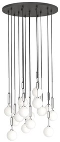 Designový lustr Ero 16 chrom